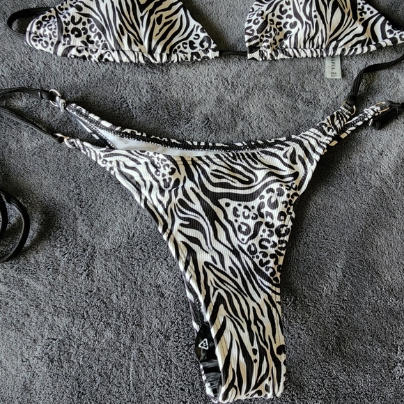 Zaful | Swim | Bnwt Zaful Zebra Print Bikini | Poshmark